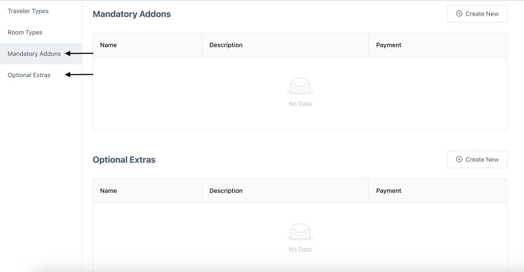 How to Add Mandatory Addons and Optional Extras?